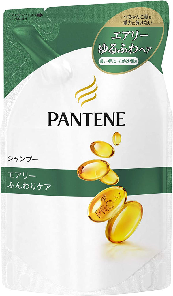 Pantene Airy Fluffy Care Shampoo Refill - Volume-Up Provitamin Formula ...