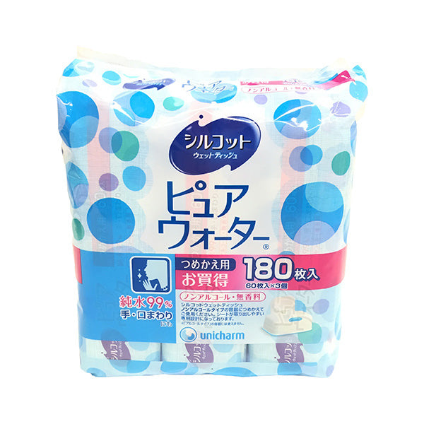 Silcot Wet Tissue Refill - 99% Pure Water, Gentle on Skin – japan-spread