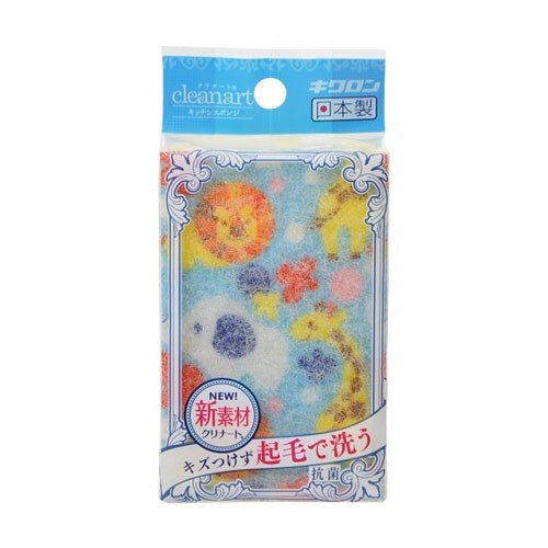 Cleanart Kitchen Sponge - Animal Design, Blue – japan-spread