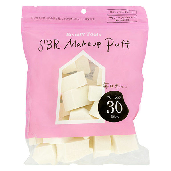 SBR Puff Base Type 30 Pieces - Clear, Drop Type, SHO-BI – japan-spread