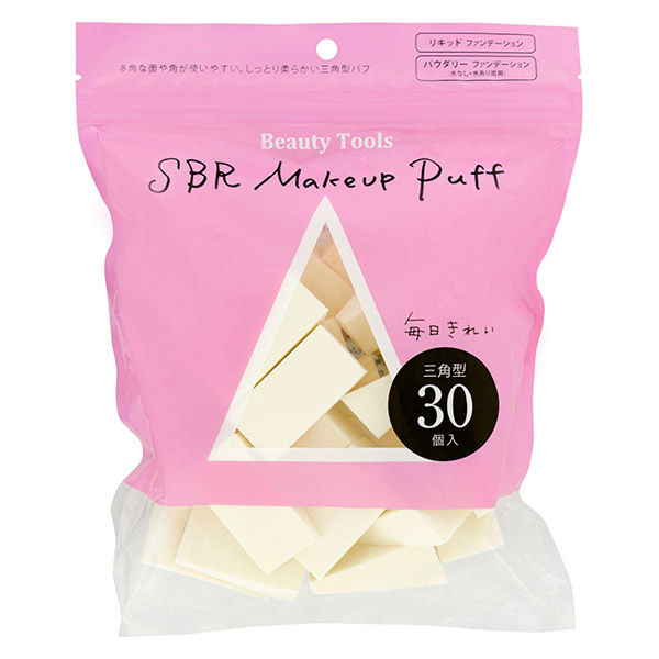 SBR Puff Triangular Type 30 Pieces - Clear, Drop Type, SHO-BI – japan ...